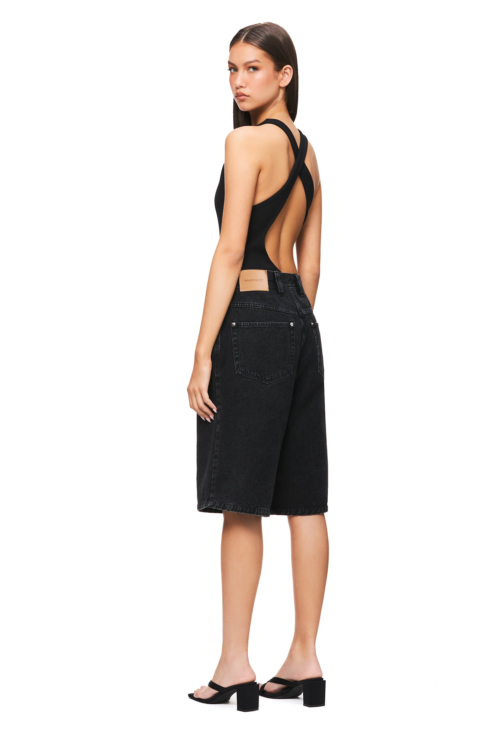 The Maxwell Short Black | Vintage Inspired Baggy Short | Nakedvice