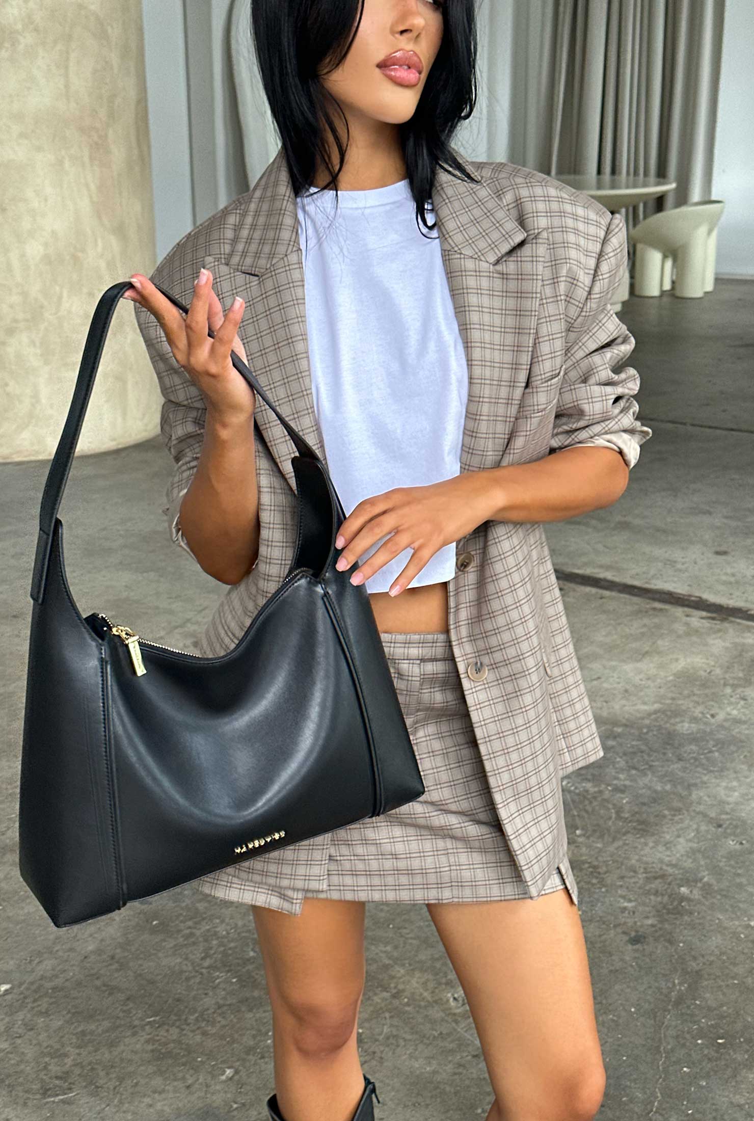 The Becca Gold | Women's Leather Handbag | Nakedvice