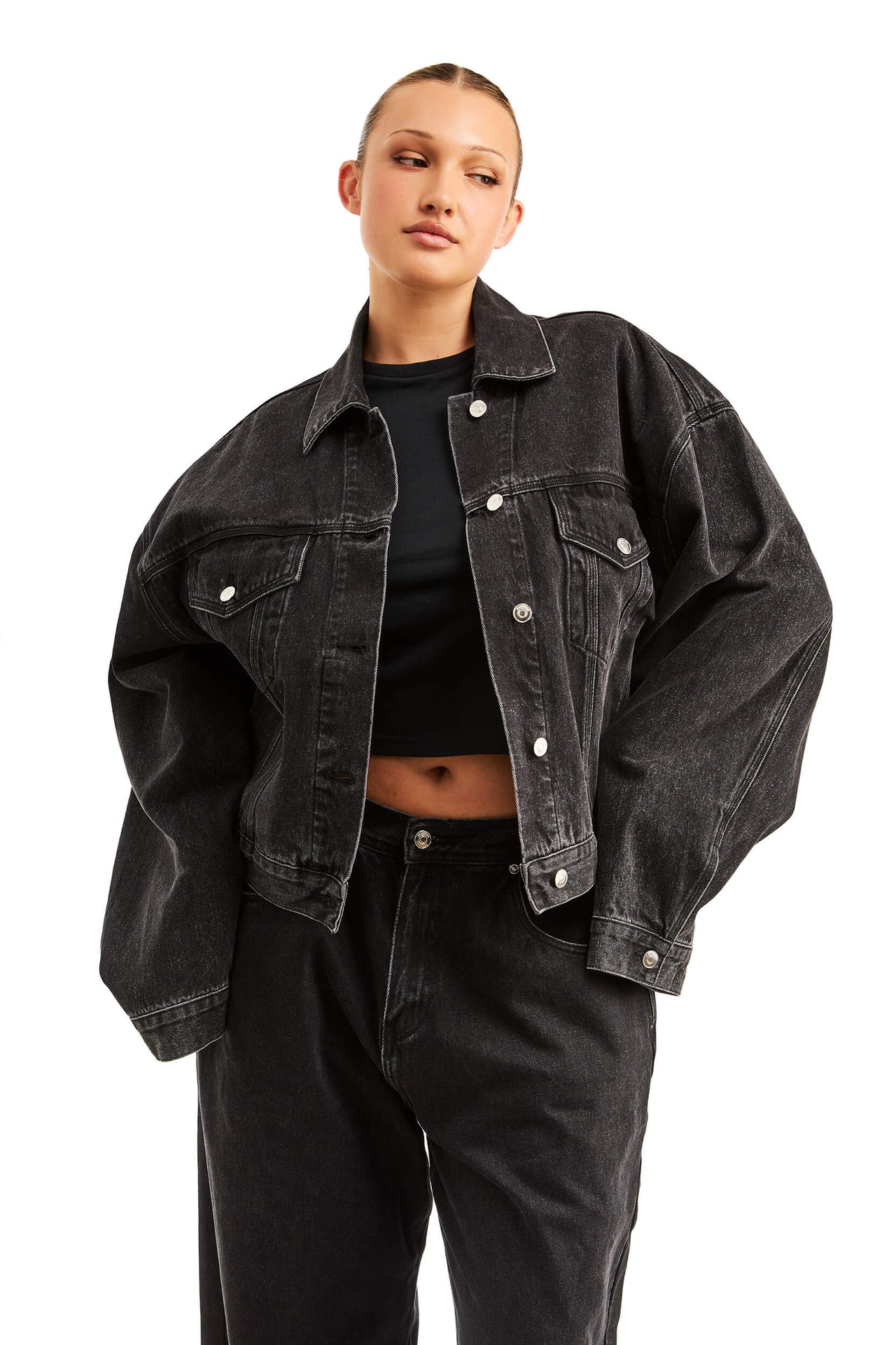 The Maxwell Jacket | Oversized Denim Jacket | Nakedvice