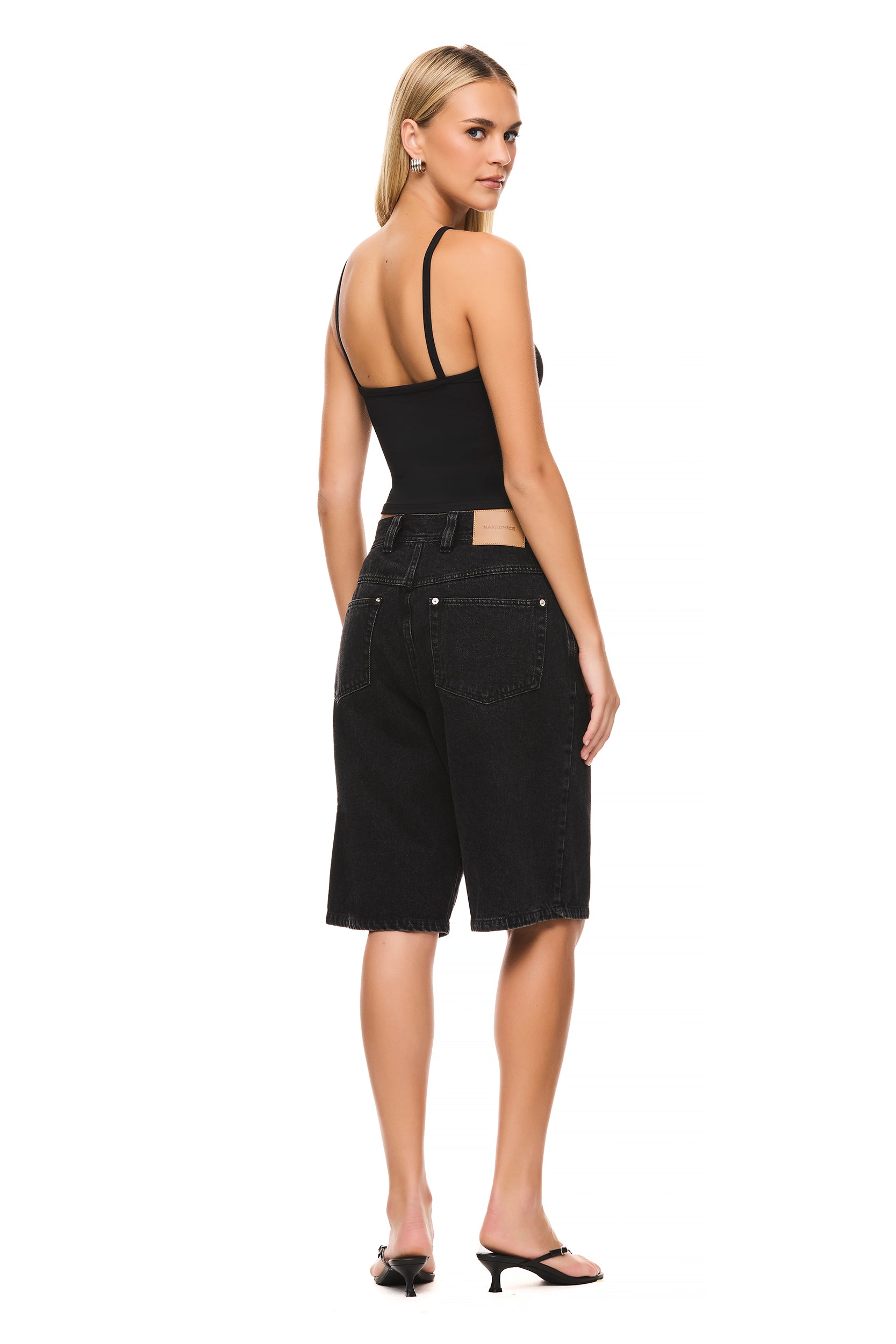 The Maxwell Short Black | Vintage Inspired Baggy Short | Nakedvice