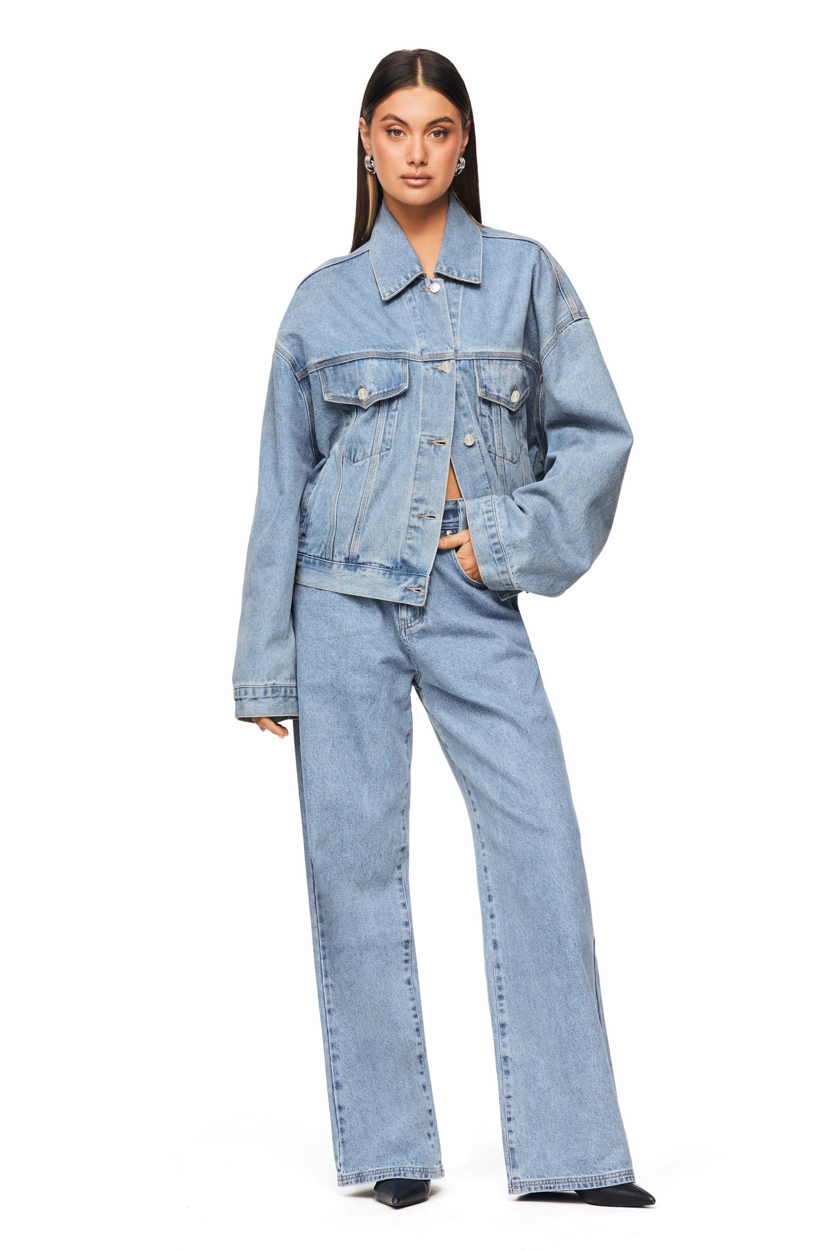 The Maxwell Jacket | Oversized Denim Jacket | Nakedvice
