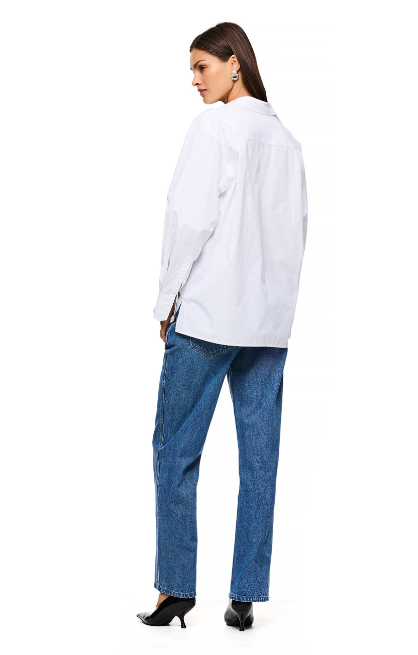 Nakedvice | The Tessa White Shirt | Women's Tops