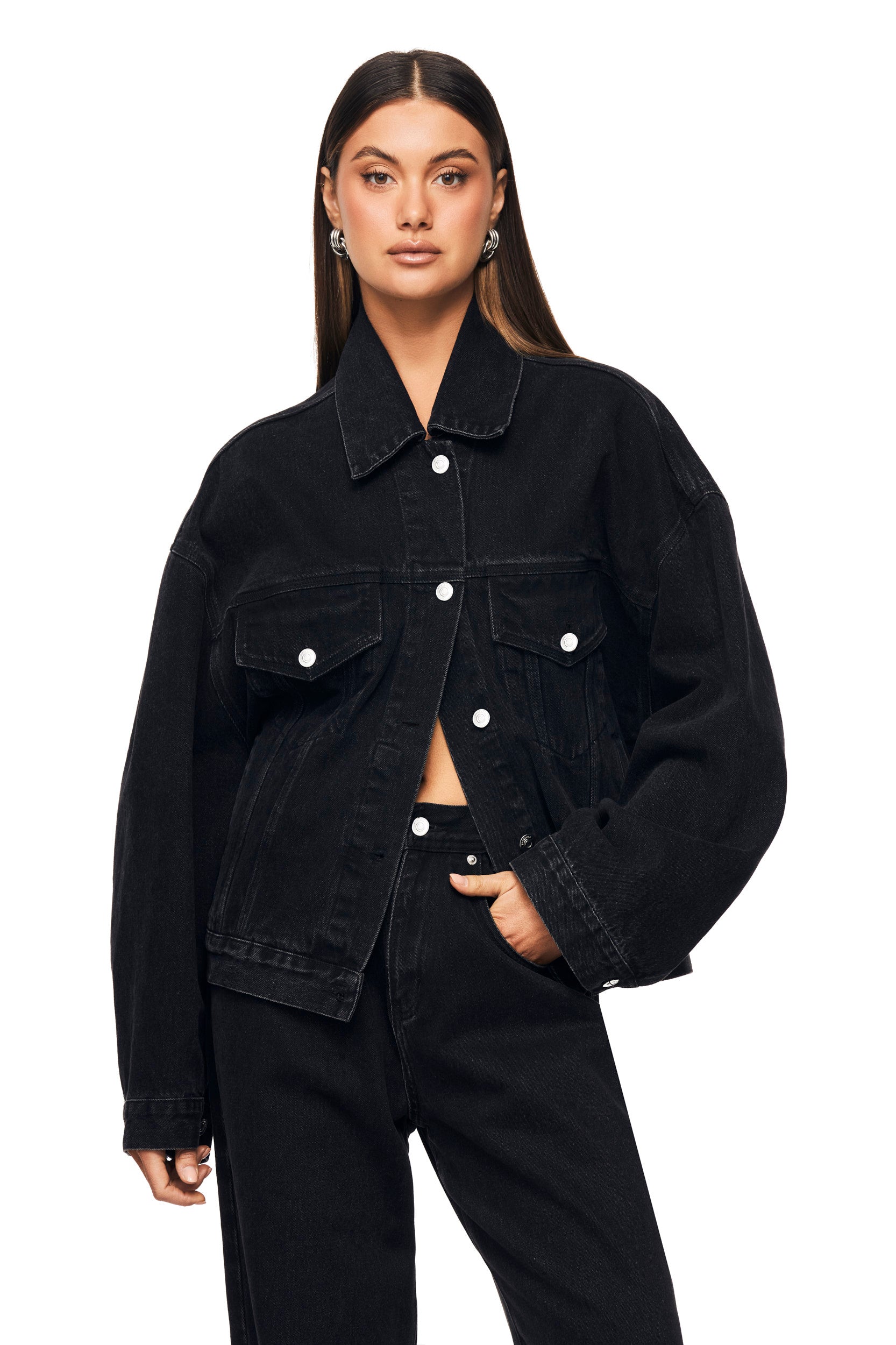 The Maxwell Jacket Black | Vintage Inspired Denim Jacket | Nakedvice