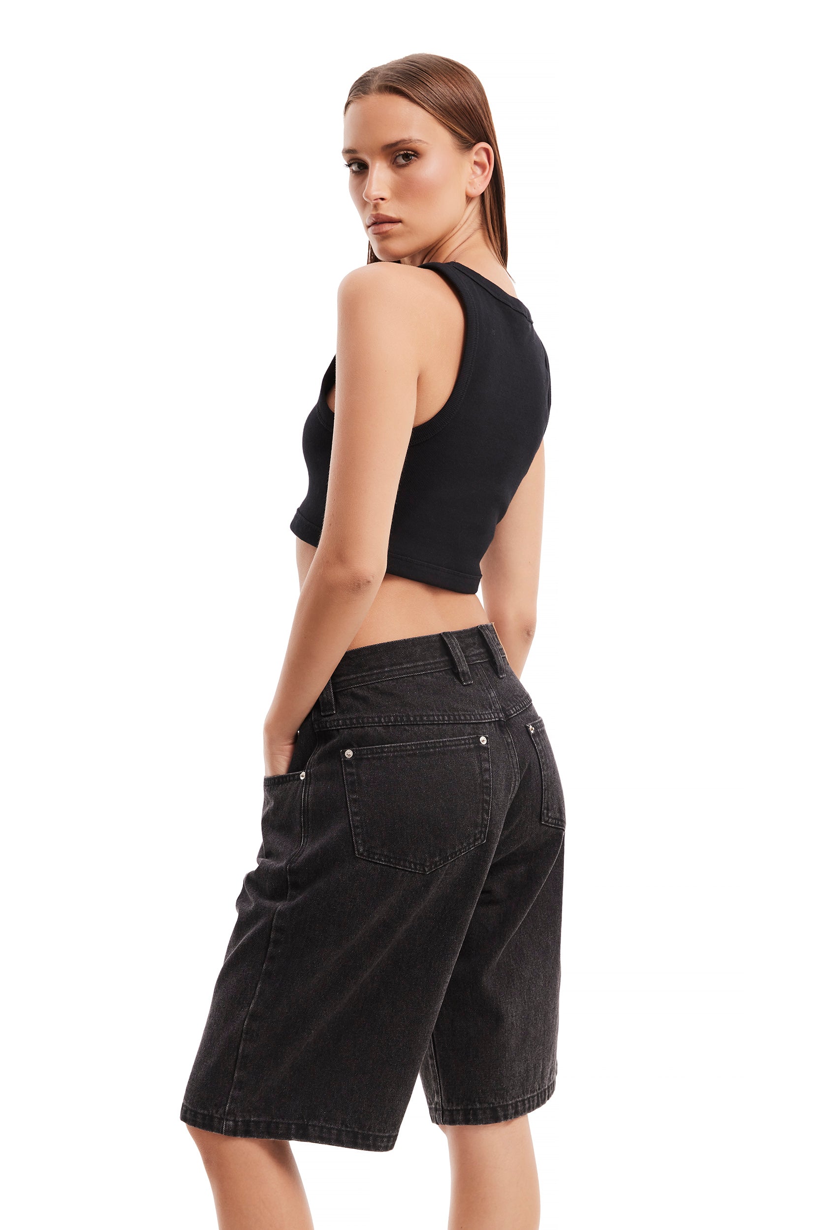 The Maxwell Short Black | Vintage Inspired Baggy Short | Nakedvice