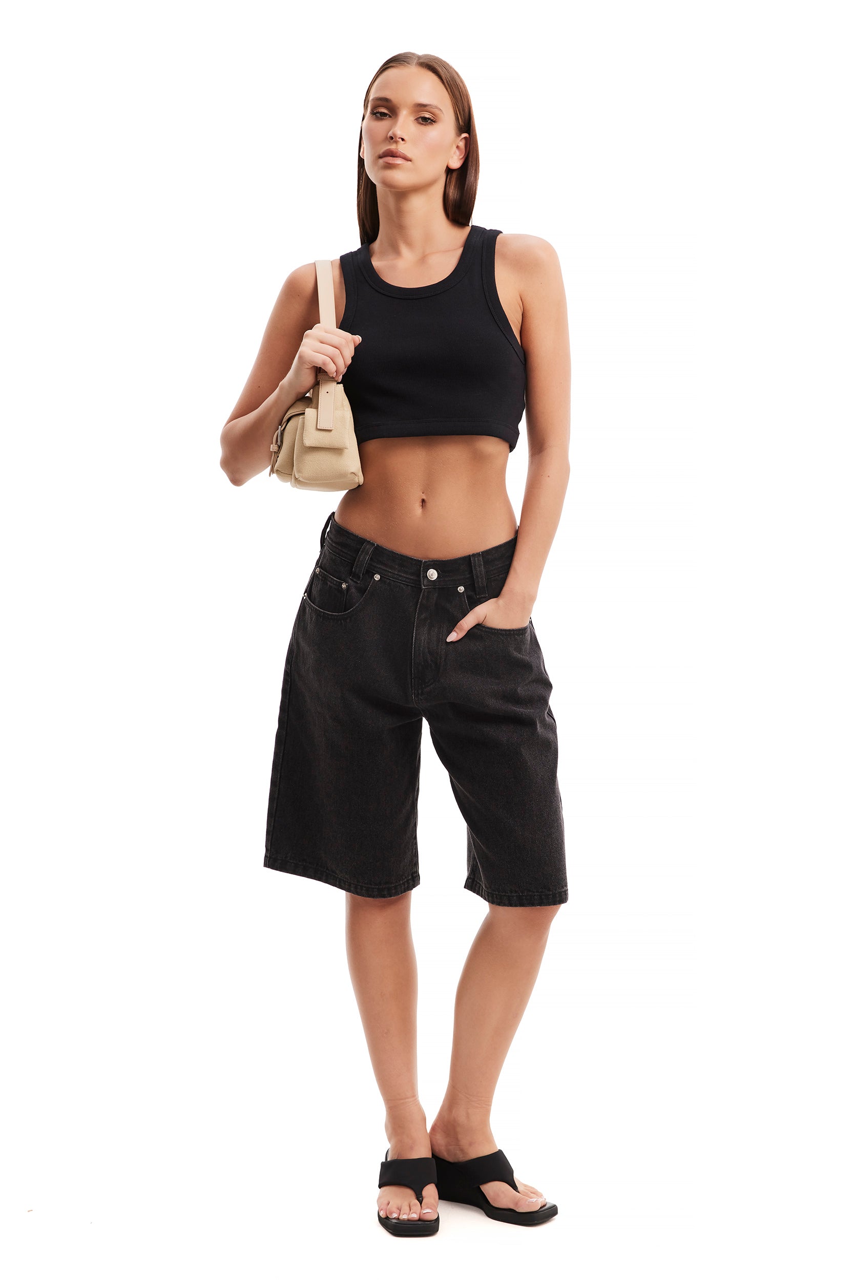 The Maxwell Short Black | Vintage Inspired Baggy Short | Nakedvice