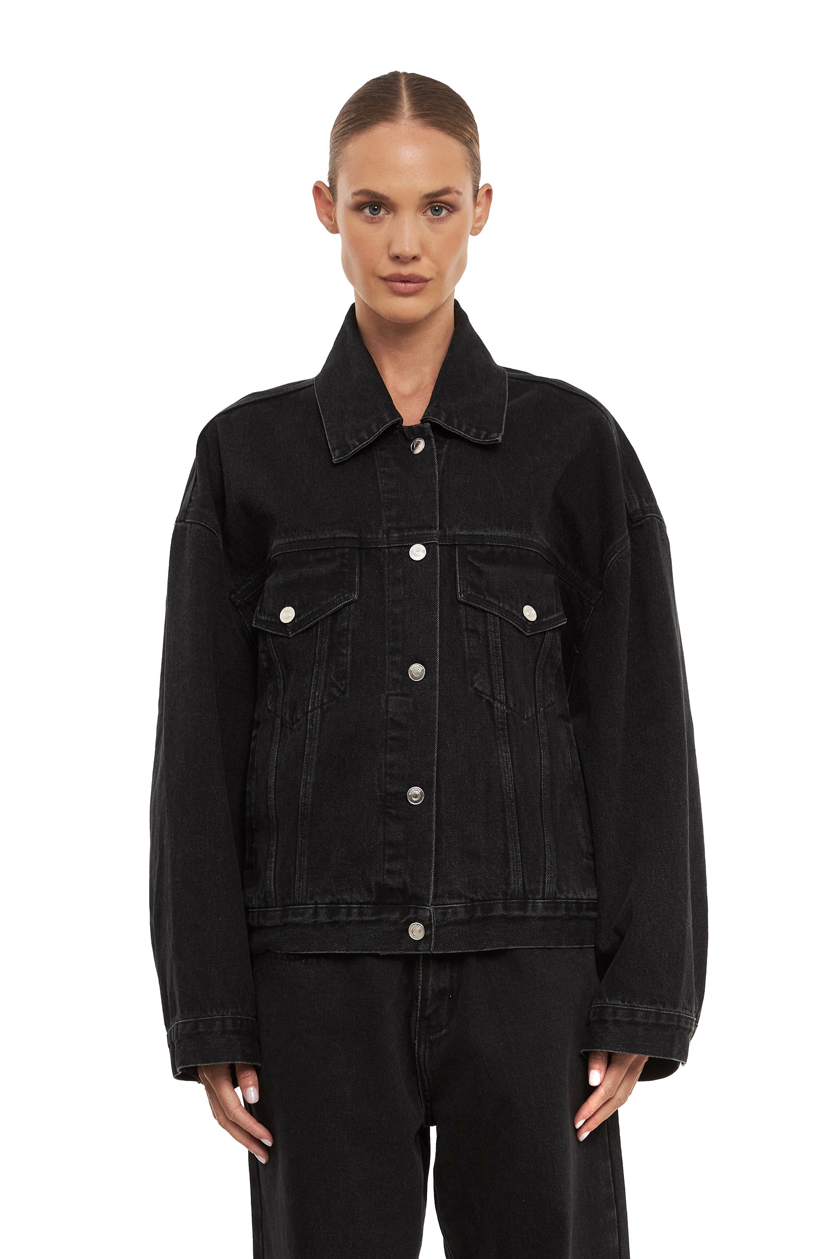 The Maxwell Jacket Black | Vintage Inspired Denim Jacket | Nakedvice