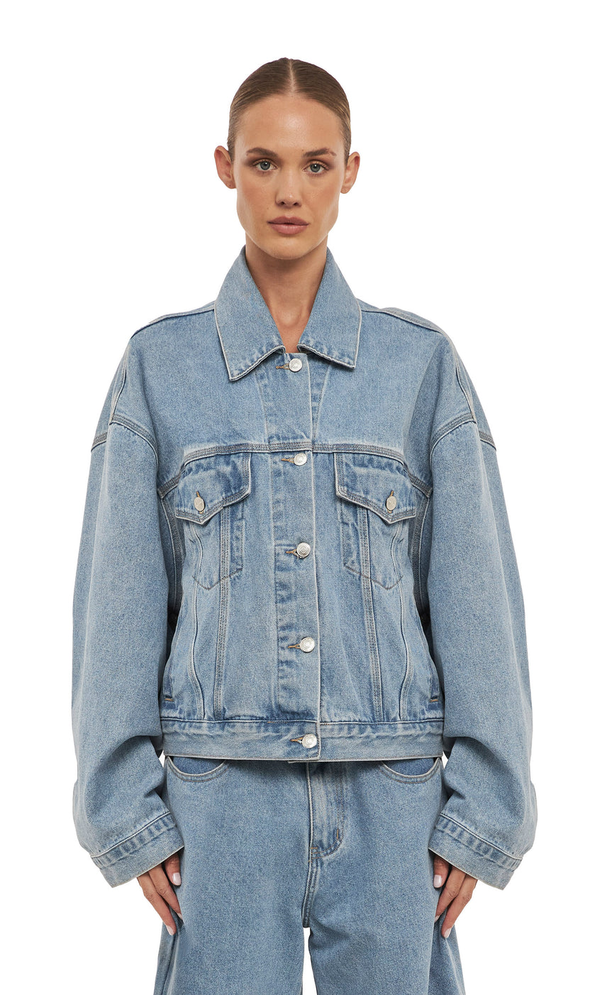 The Maxwell Jacket | Oversized Denim Jacket | Nakedvice