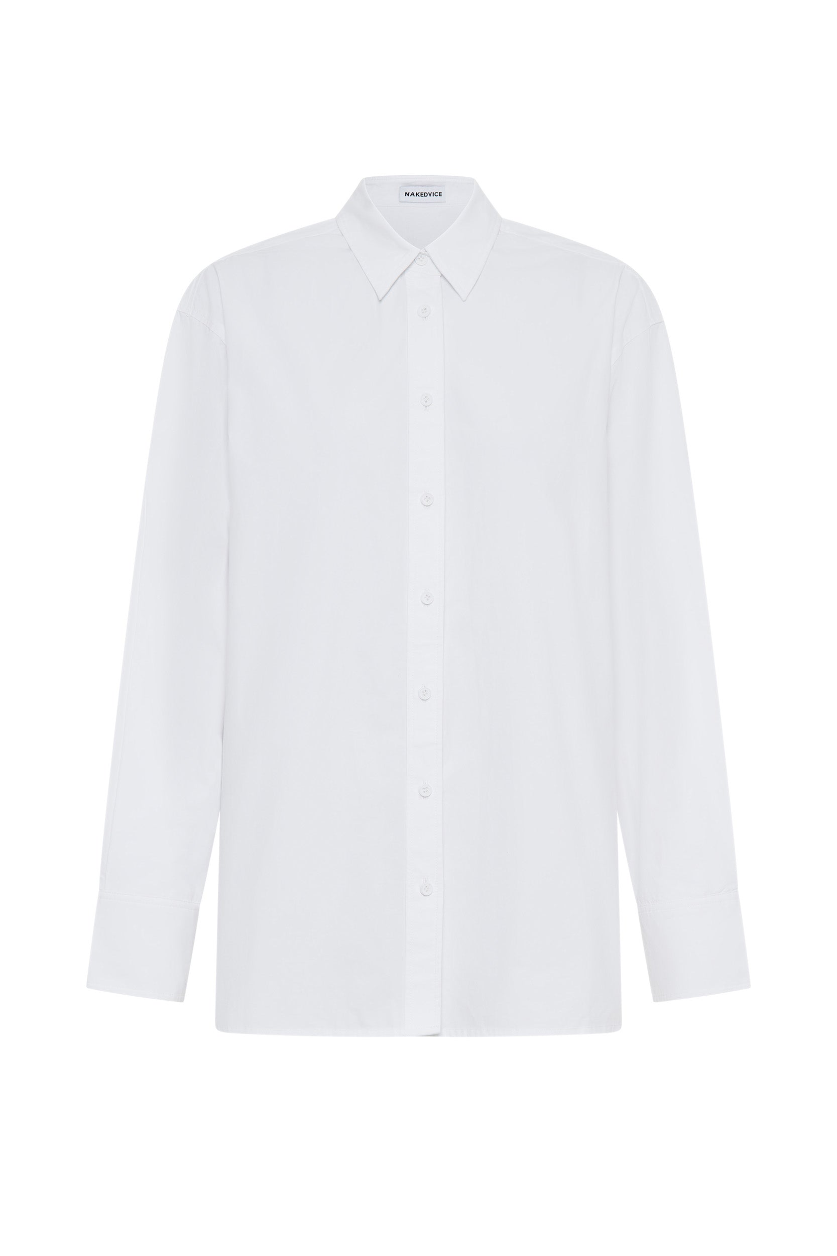 Nakedvice | The Tessa White Shirt | Women's Tops