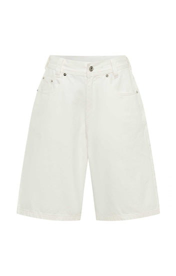 The Maxwell Short White | Vintage Inspired Baggy Short | Nakedvice