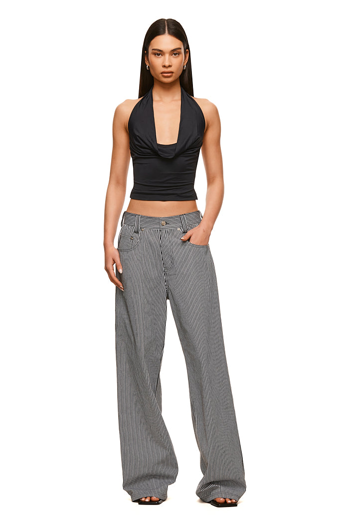 Nakedvice | The Abby Black Halter Top | Women's Tops