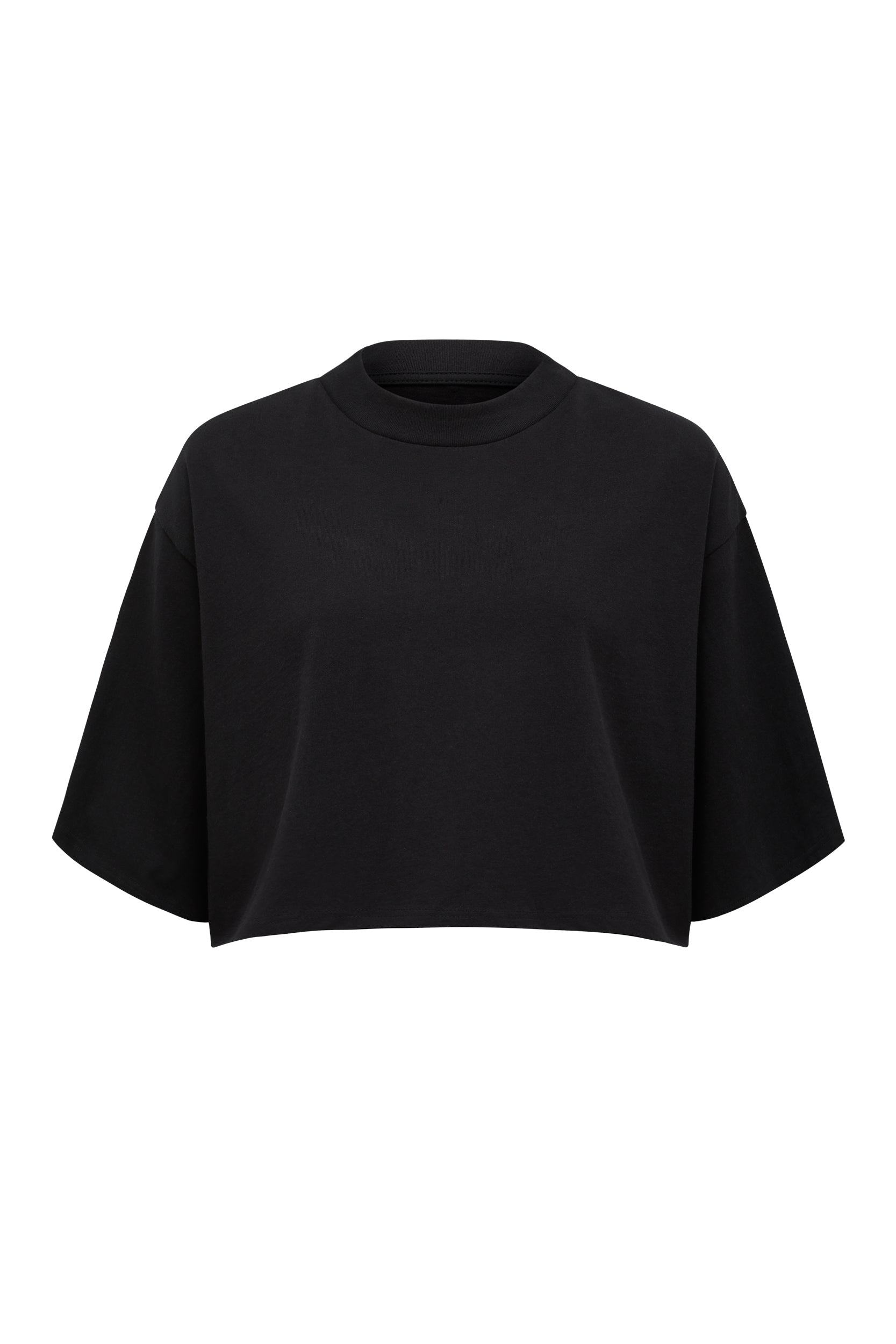 Nakedvice | The Alex Black Cropped Tee | Women's Cotton Tops