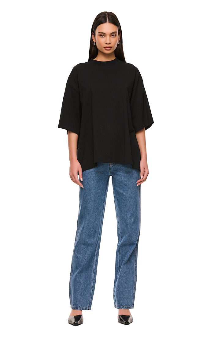 Nakedvice | The Alex Black Tee | Women's Tops