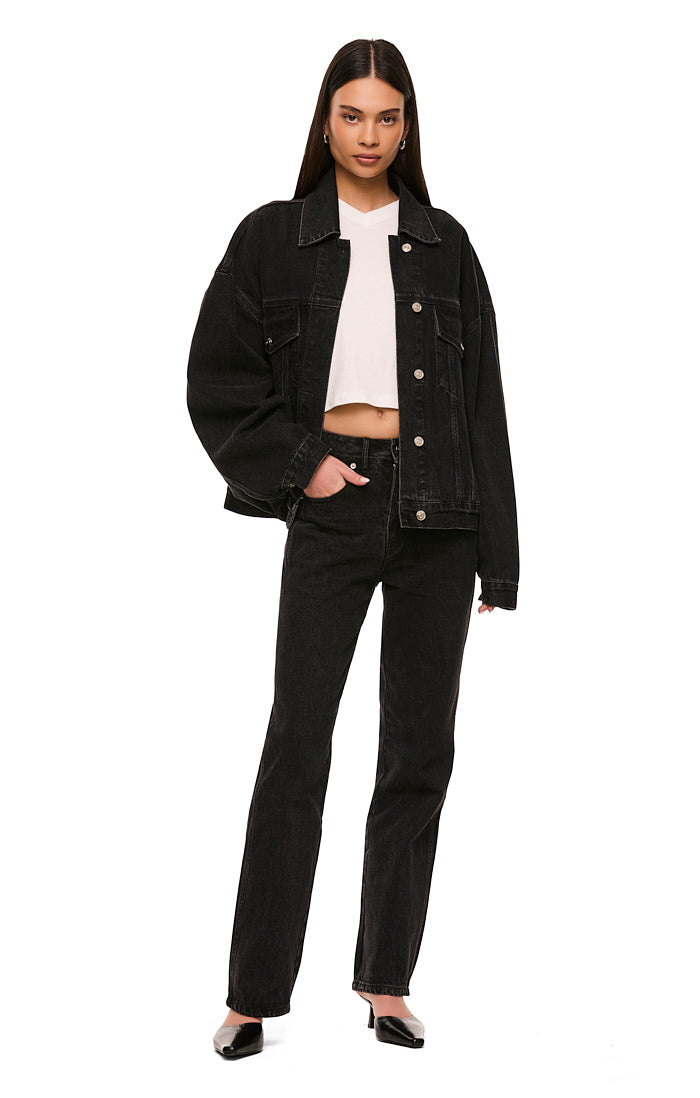 Nakedvice | The Maxwell Black Denim Jacket | Women's Jackets