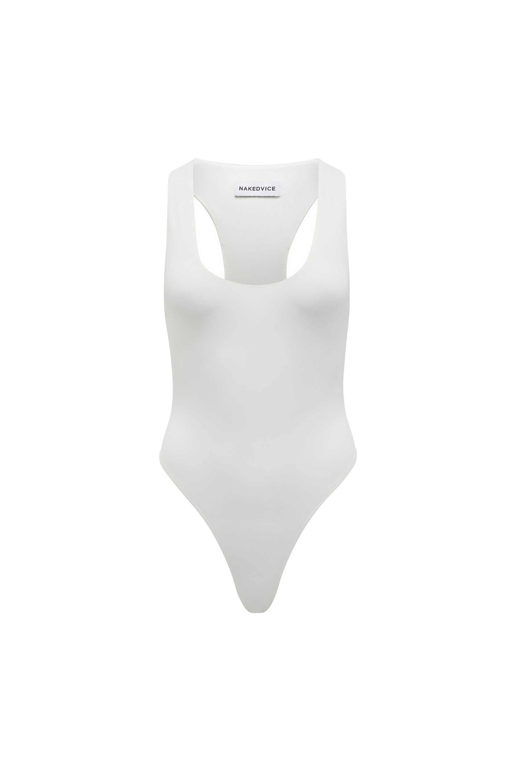 Nakedvice | The Marcelle White Bodysuit | Women's Tops