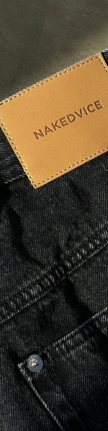 The Maxwell Short Black | Vintage Inspired Baggy Short | Nakedvice