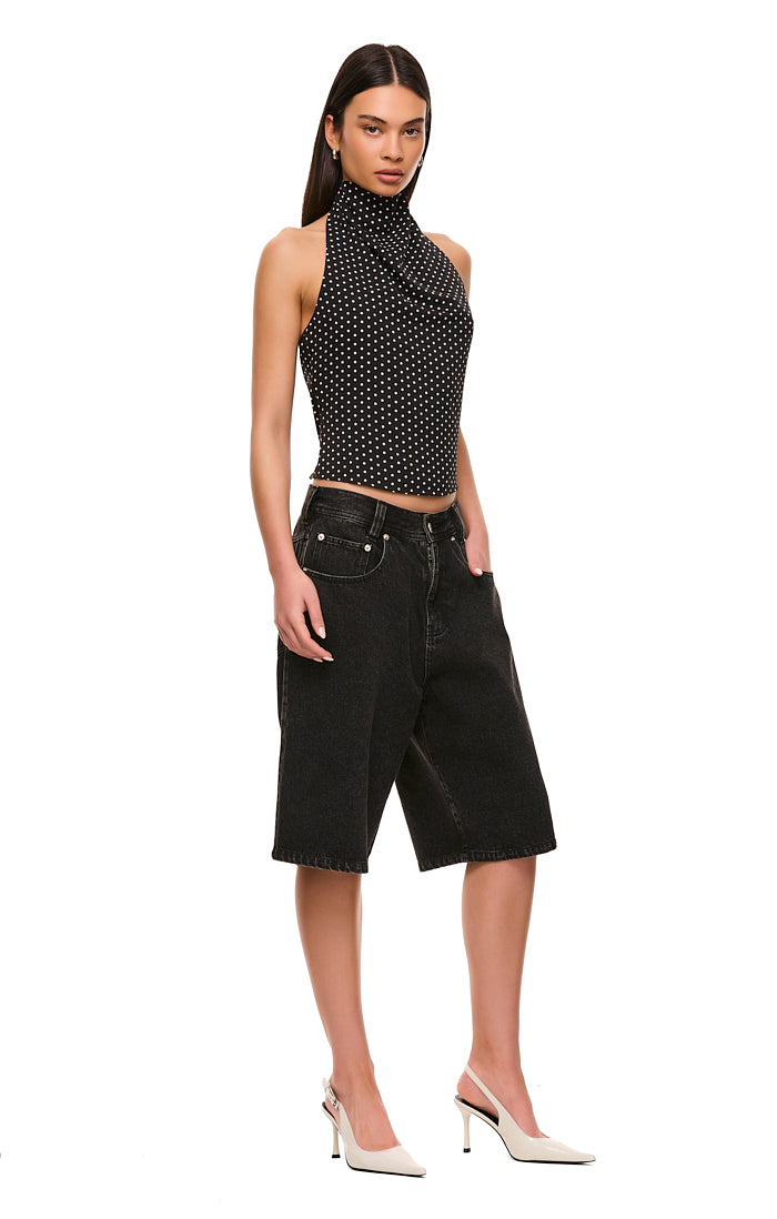 Nakedvice | The Maxwell Black Short | Women's Denim Shorts