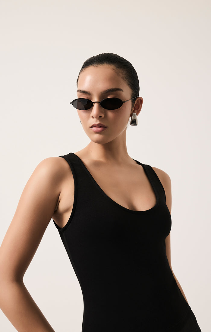 Nakedvice | The Nina Black Tank | Women's Tops