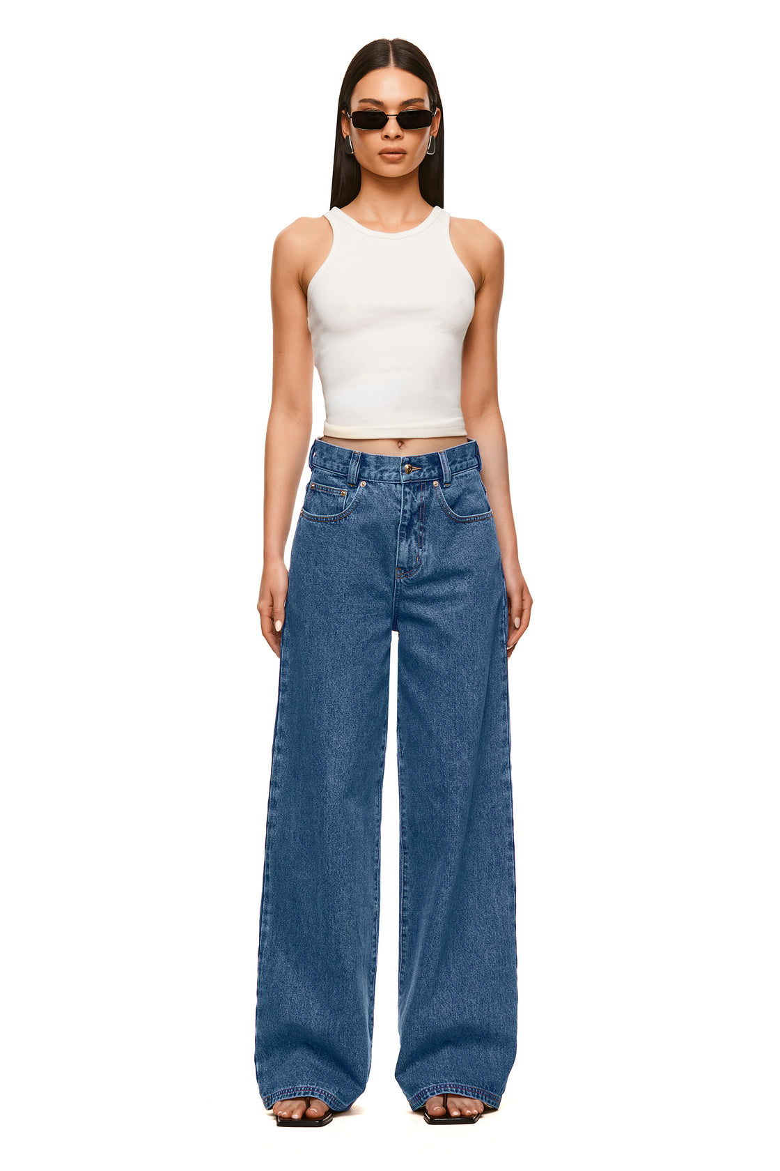 Nakedvice | The Xavier Straight Leg Blue Jean | Women's Denim Jeans