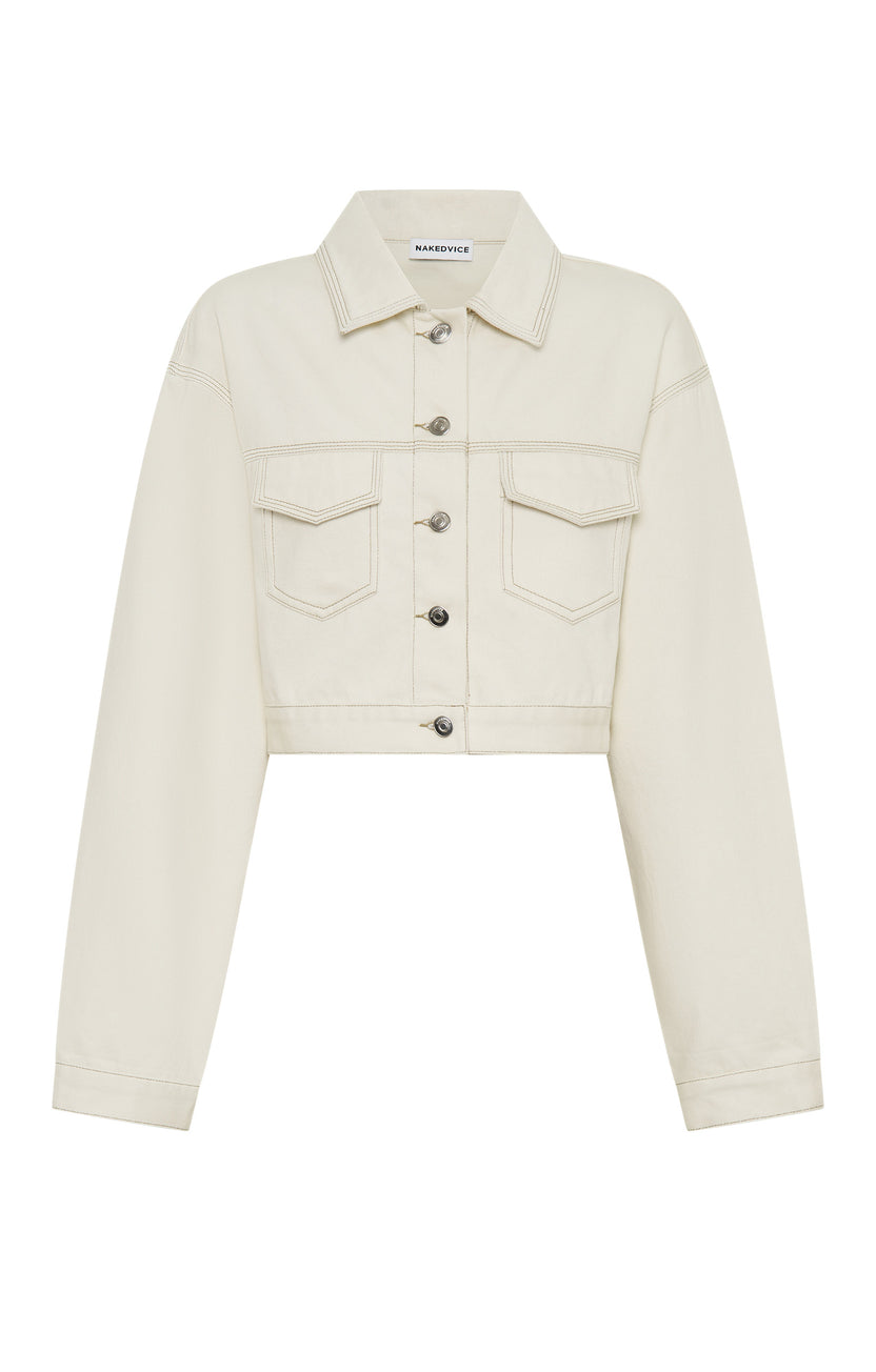Nakedvice | The Xavier Ecru Jacket | Women's Denim