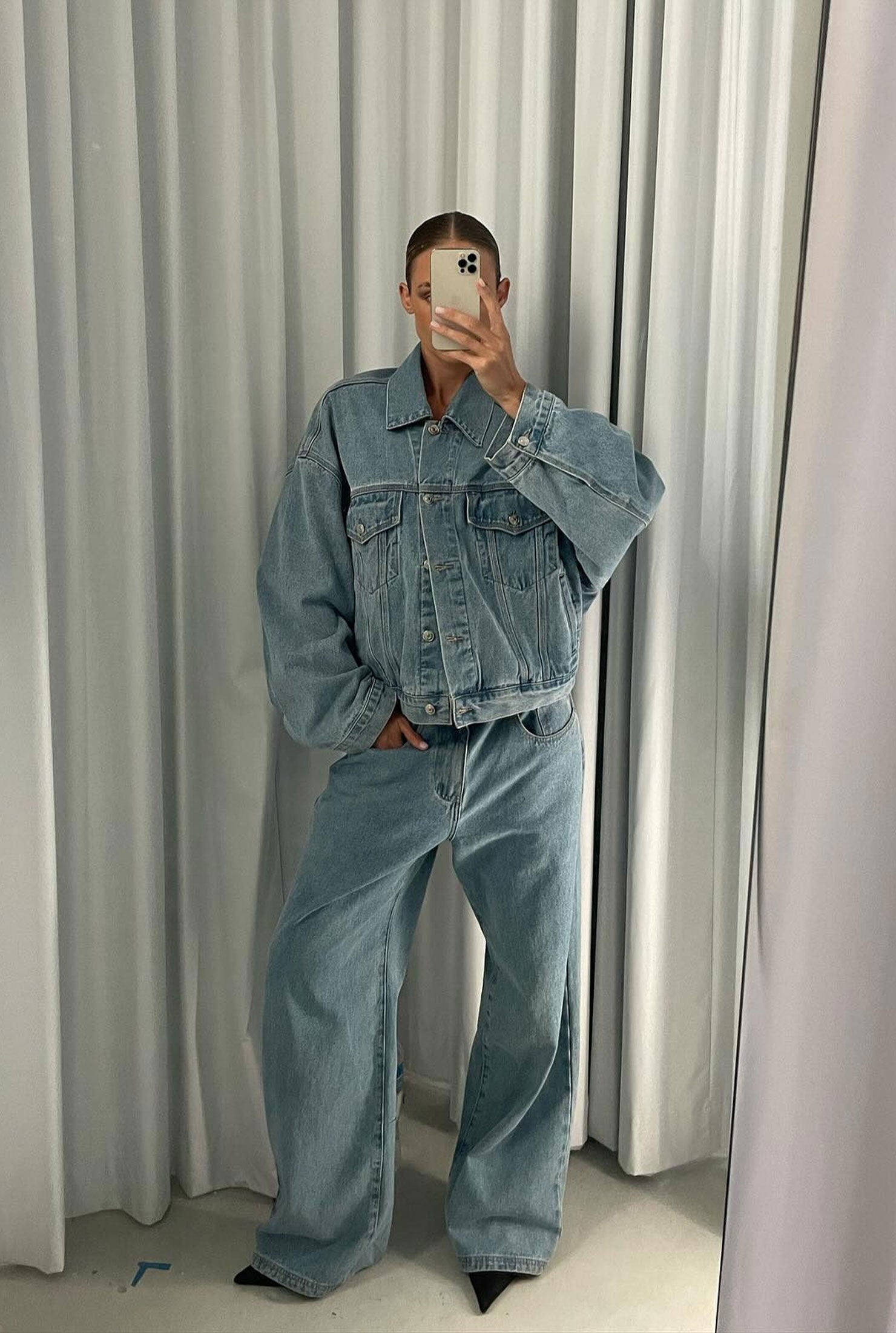 The Maxwell Jacket | Oversized Denim Jacket | Nakedvice