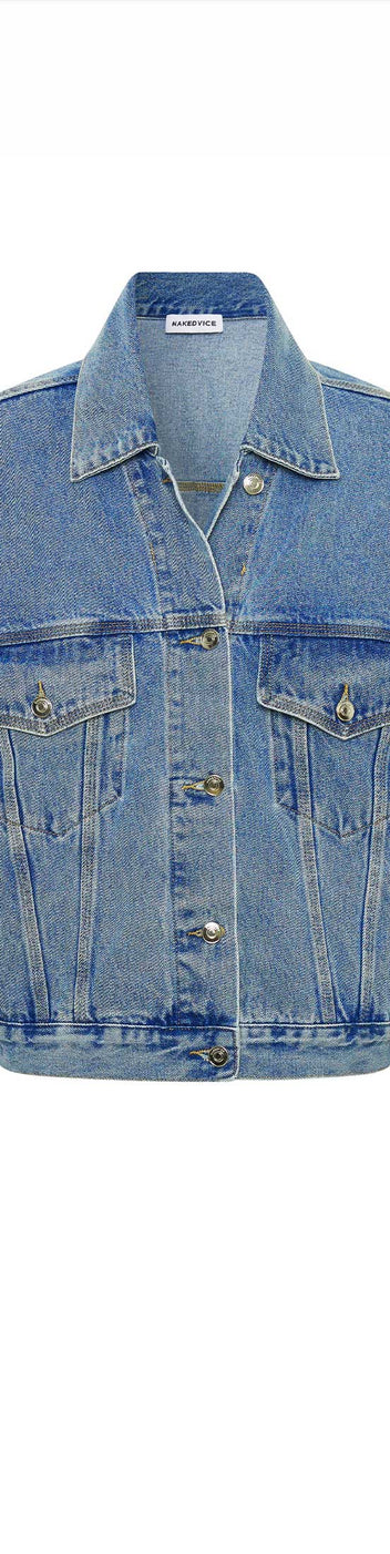 The Maxwell Jacket | Oversized Denim Jacket | Nakedvice