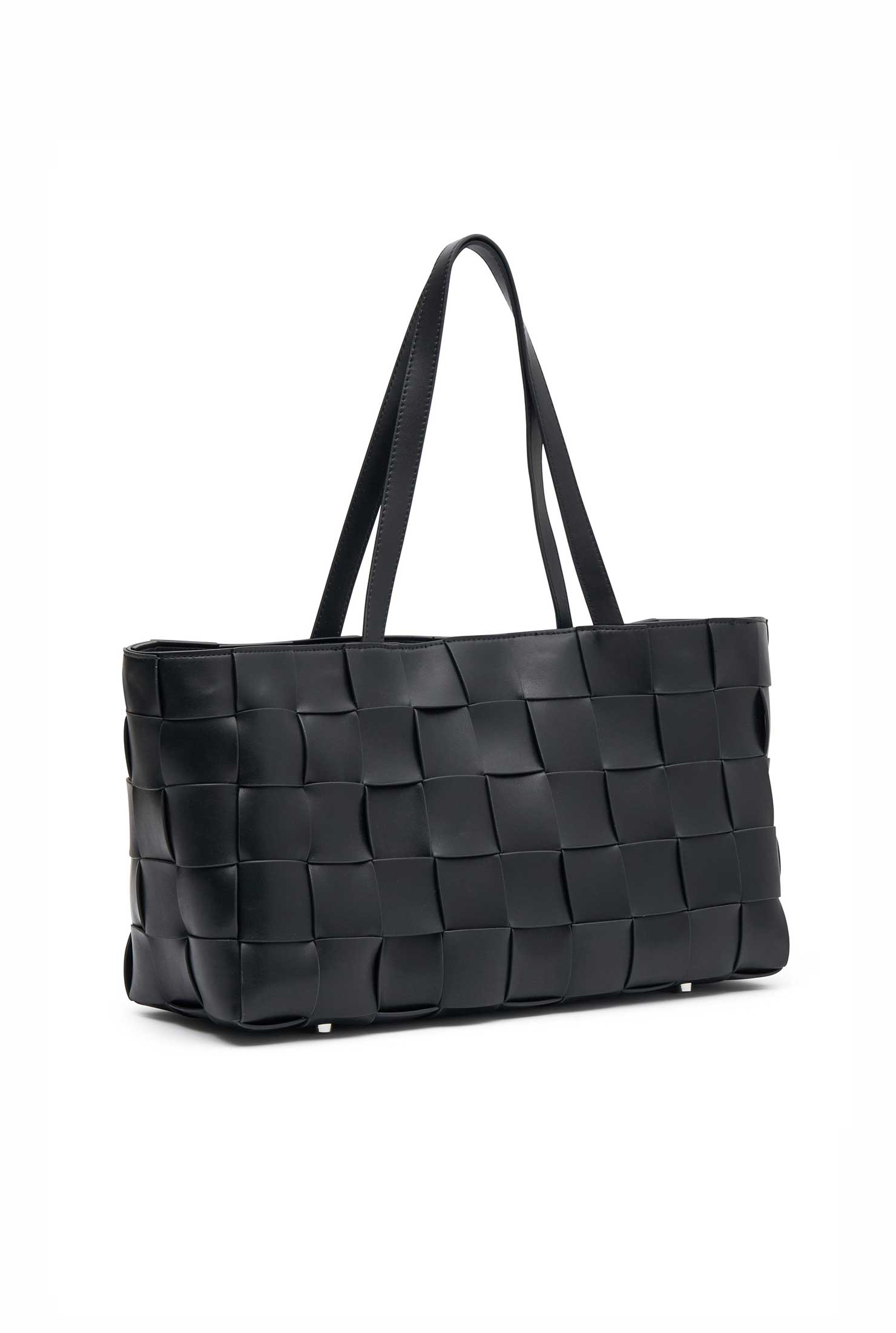 The Tilda | Black Leather Tote Bag | Nakedvice